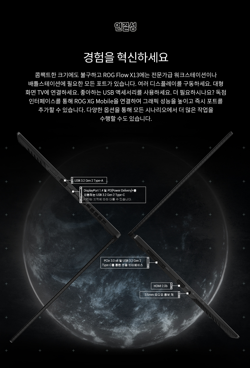 ASUS(에이수스) ASUS ROG FLOW X13 GV301RA-LJ039W 초경량 게이밍 노트북 6800HS 라데온 680M ...